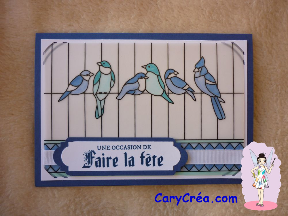 CaryCrea - Carte - Carte Oiseaux